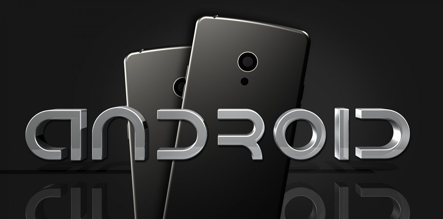 3d Android logo illustrations with smartphones – TrashedGraphics