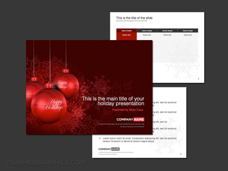 PowerPoint templates for Christmas and the winter holidays ...