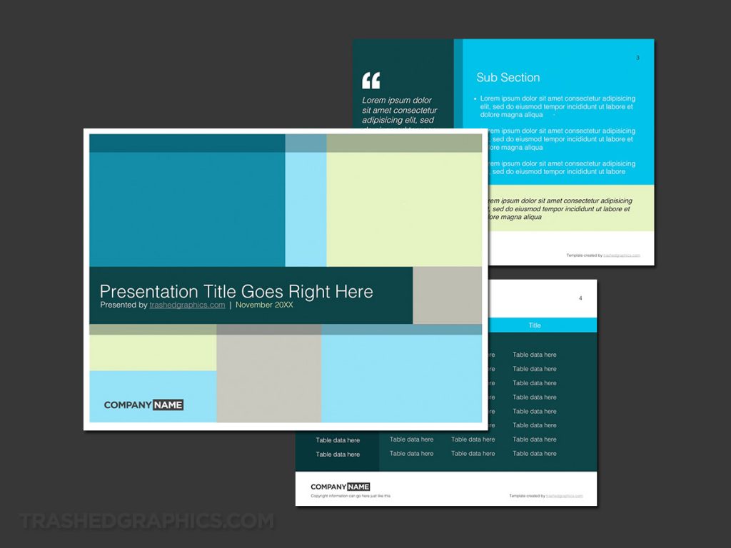 The best flat and grid based templates for PowerPoint – TrashedGraphics