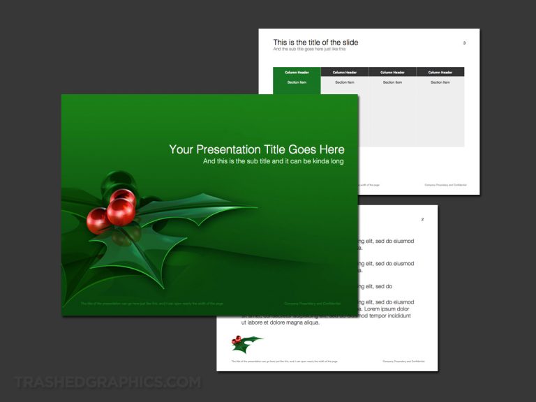 PowerPoint templates for Christmas and the winter holidays ...