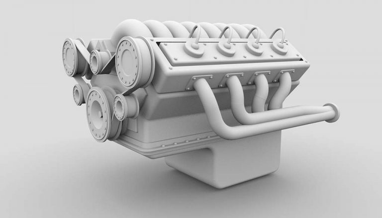 V8 engine 3d model for a wide variety of automotive projects ...