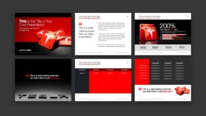 Tesla PowerPoint template with 3D Tesla logos – TrashedGraphics